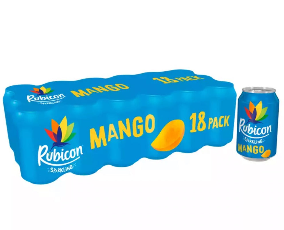 Rubicon Sparkling Mango Juice Soft Drink 18x330ml – Exotic Express